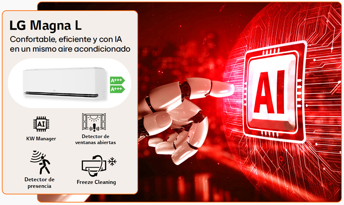LG Magna L 09 - Ar condicionado Split DualCool Wifi A+++/A+++ · Comprar ...