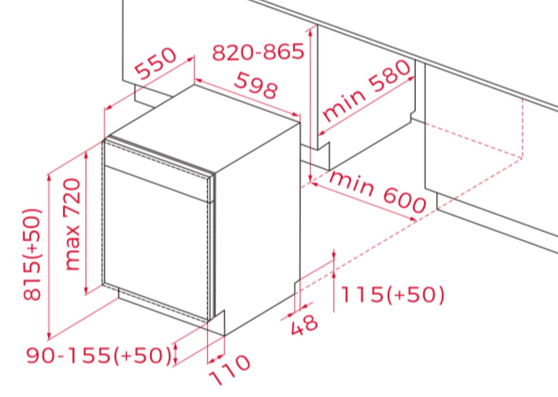 Teka DFI 46710 - Máquina de lavar loiça integrável de 12 talheres E ...